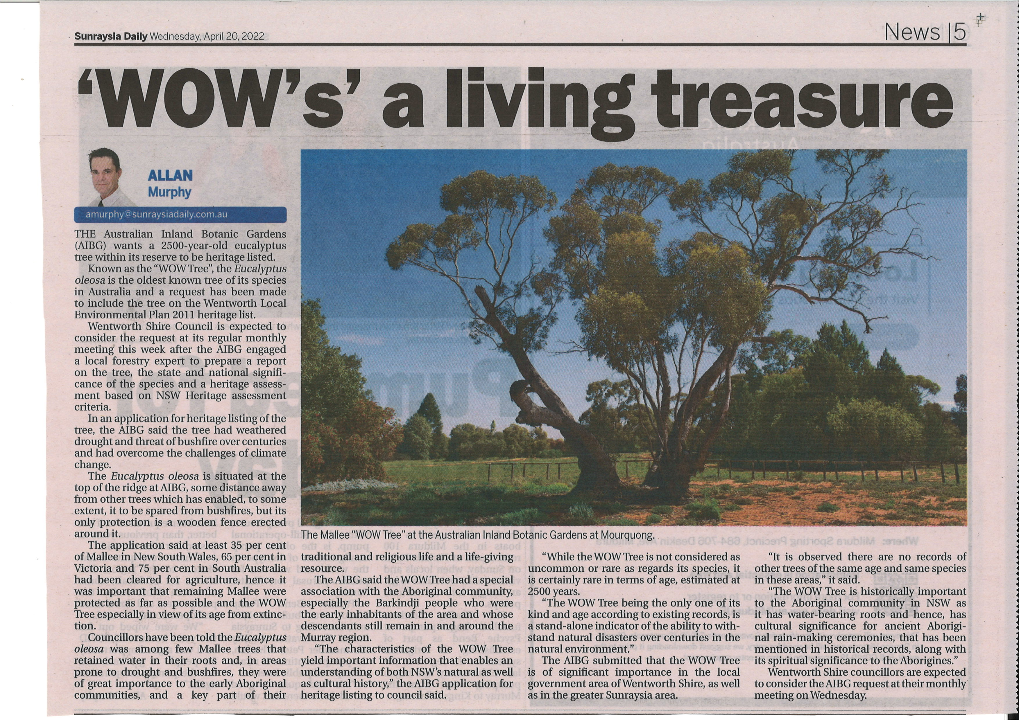 Attractions AIBG – Australian Inland Botanic Gardens